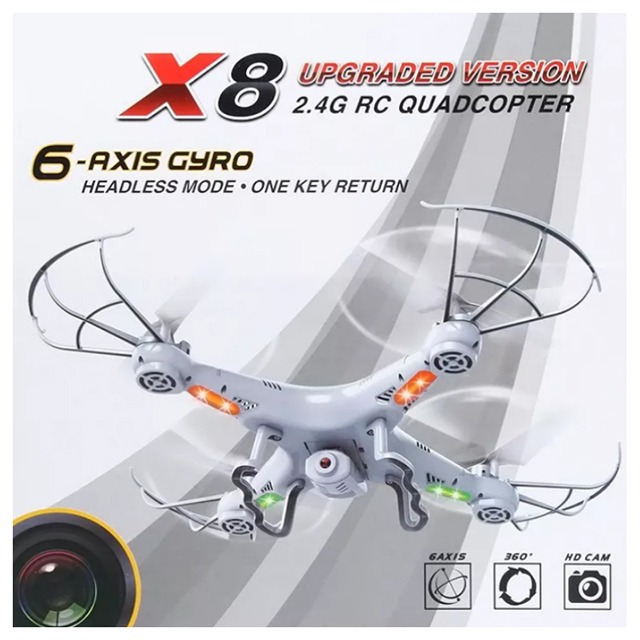 Dron X8 4 Csatornás 2.4ghz kamerával 2.0mp 6 tengelyes giroszkóp ...